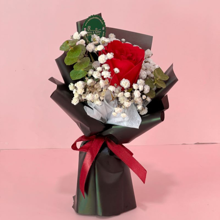 Single Rose Bouquet – Wonder Balloons